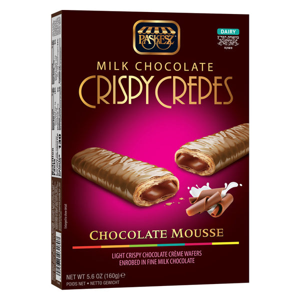 PASKESZ CRISPY CREPES CHOC MOUSE MILK 160G X 12 - Dainty Food Australia