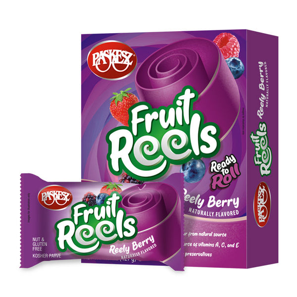 PASKESZ FRUIT REELS REELY BERRY 6 X 21GR X 6 - Dainty Food Australia