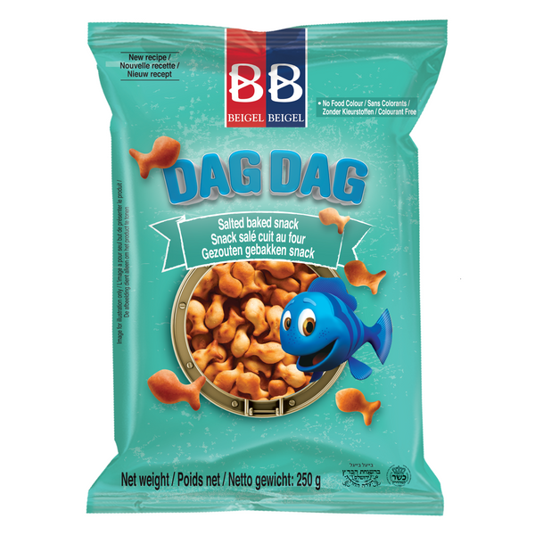BEIGEL BEIGEL DAG DAG SALTED BAKED SNACK 250G X 12 - Dainty Food Australia