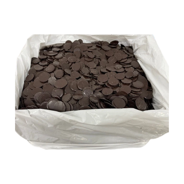 SWEET WILLIAM BULK DARK COMPOUND BUTTONS 12.5KG X 1 - Dainty Food Australia